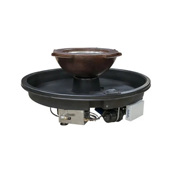 Evolution 4 Scupper Hammered Copper Gas Fire Bowl System – ALFRESCO ...